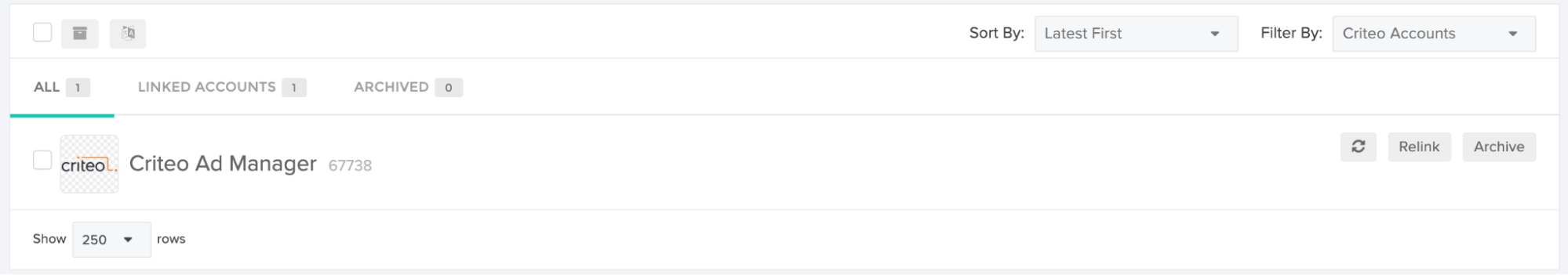Criteo Dashboard - Marketing Agency Software | Reportgarden