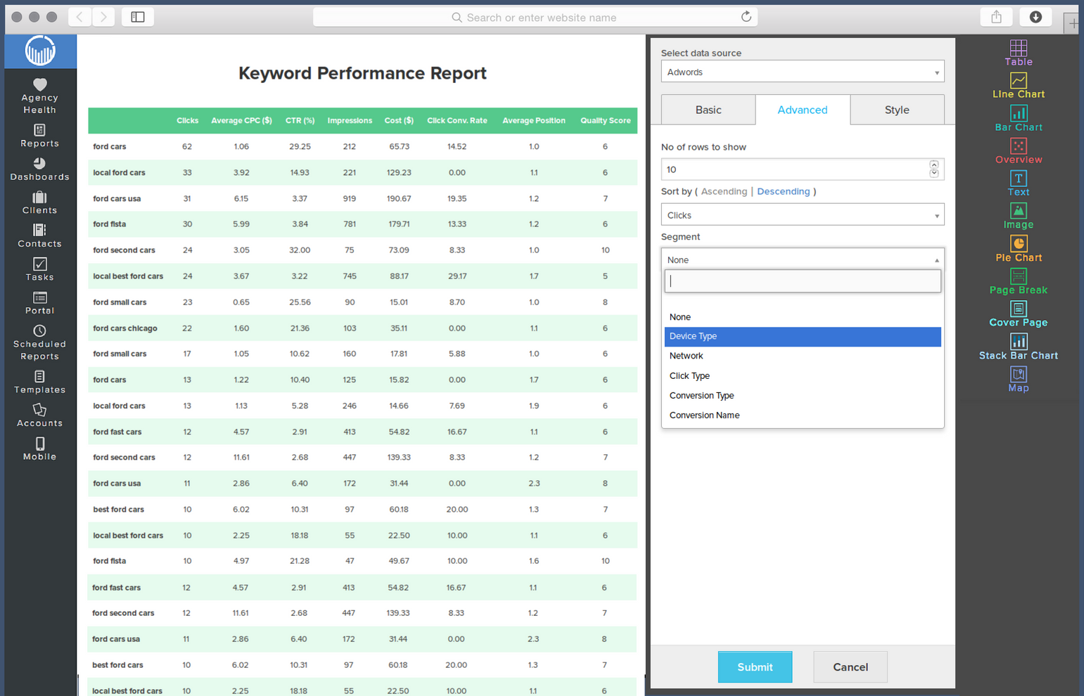 Google Ads Keyword Performance Reports | ReportGarden
