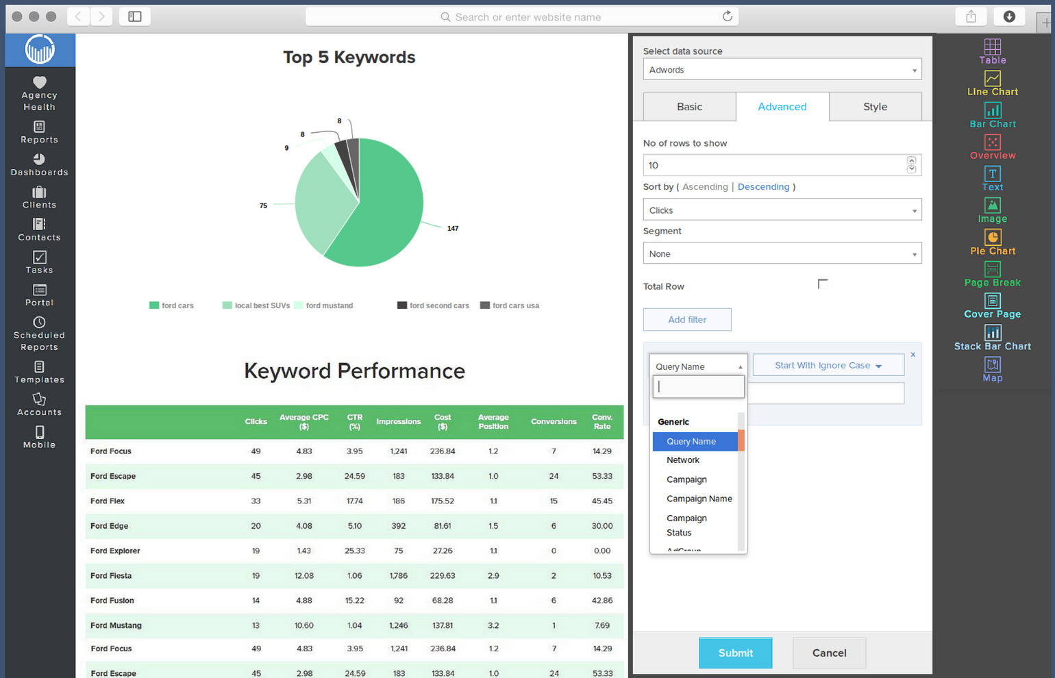 Google Ads Keyword Performance Reports | ReportGarden