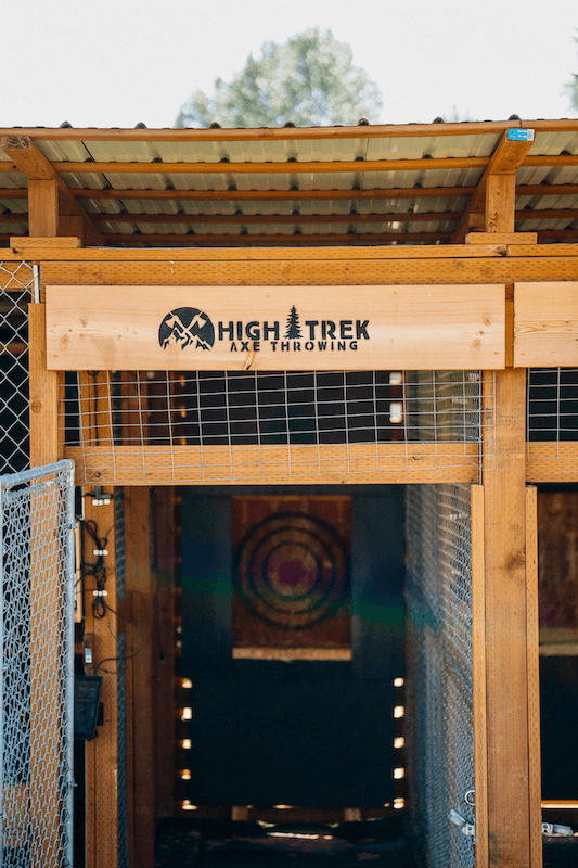 Axe Throwing Lane Rentals - High Trek Chelan