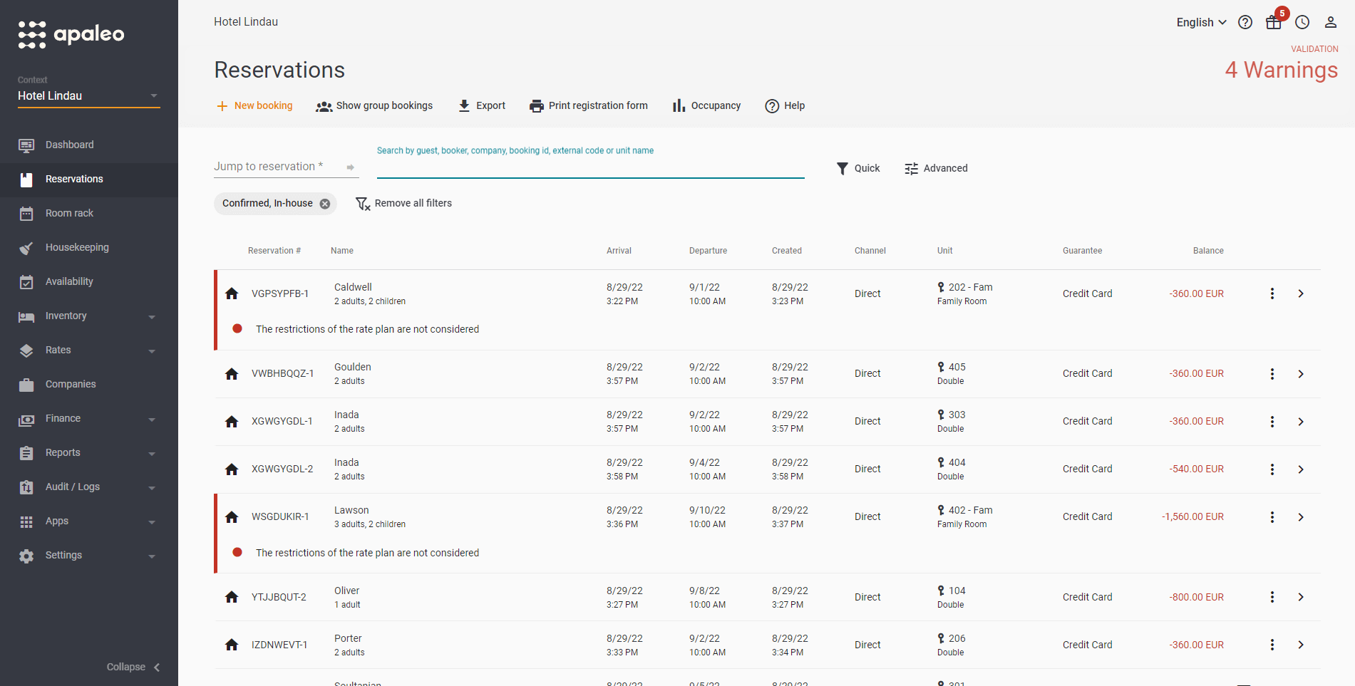 Apaleo Integration – HyperGuest B2B Marketplace