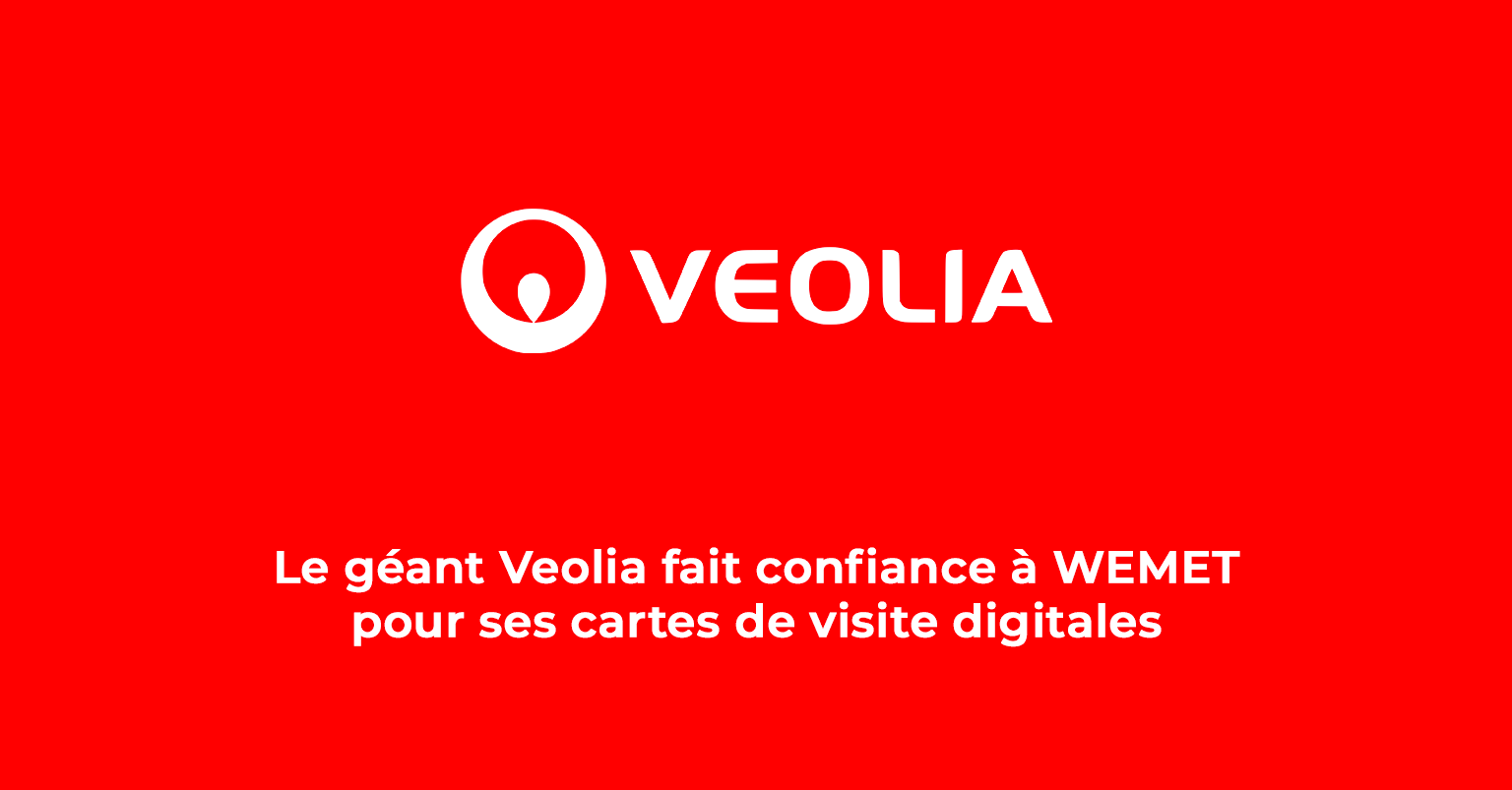 Carte de visite NFC : Veolia et WEMET, l'alliance écologique innovante