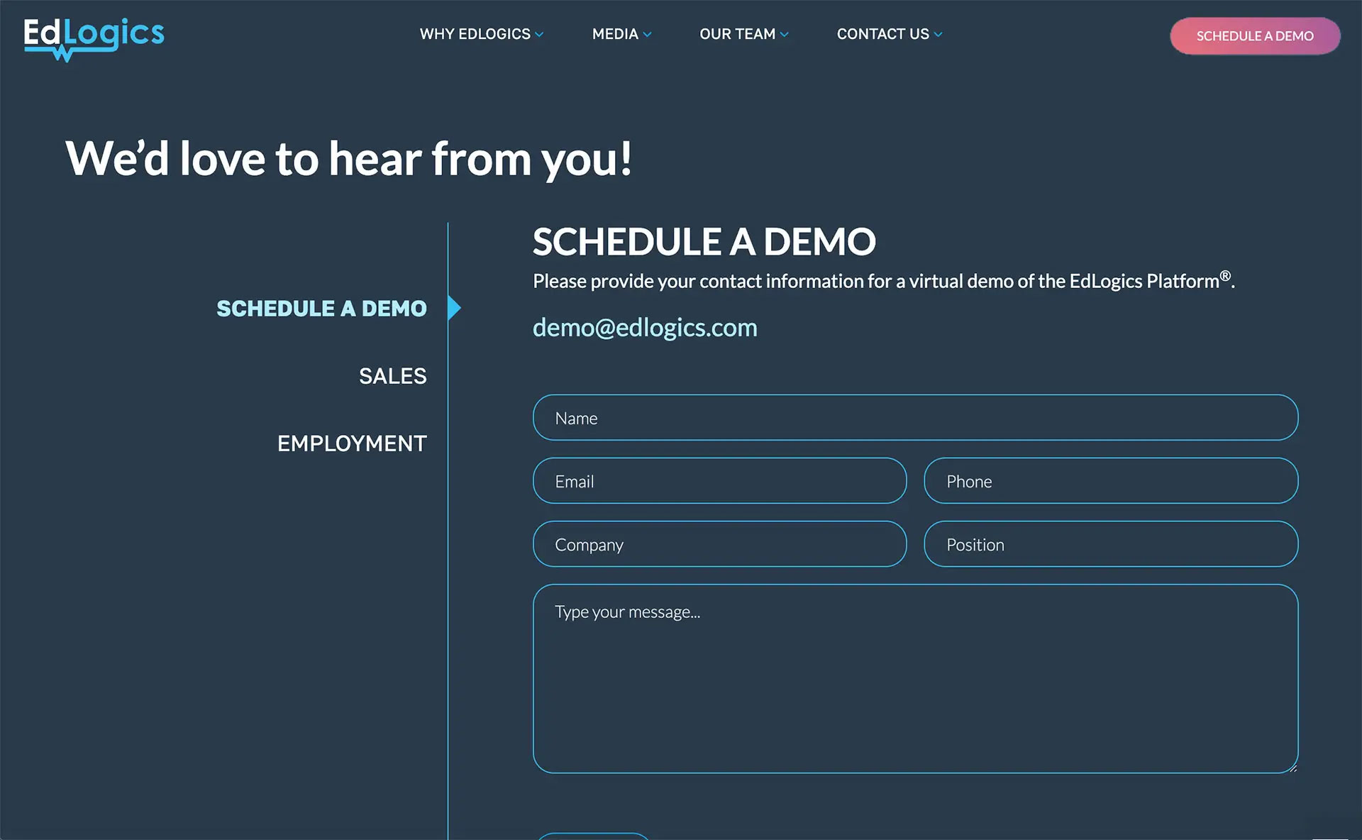 EdLogics | Contact Us