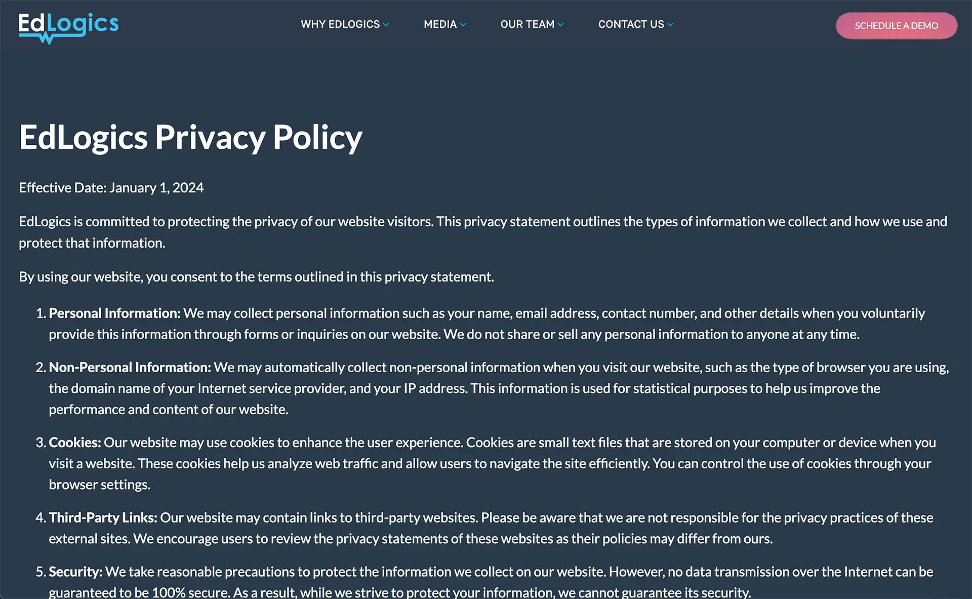 EdLogics | Privacy Policy