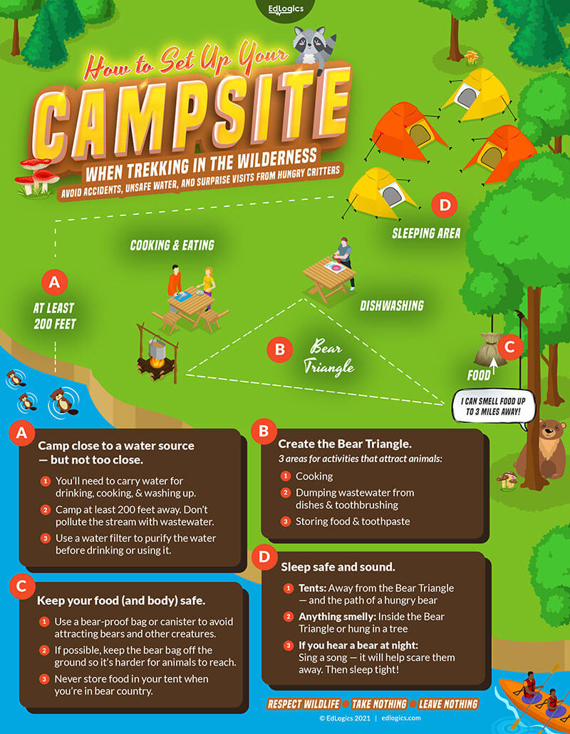 EdLogics | Shareable Health Infographics | Camping Safety