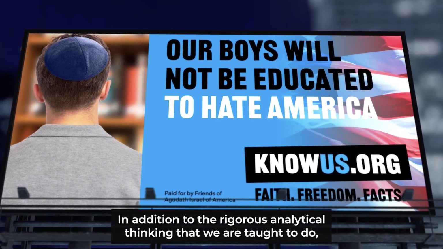 New Agudah billboards suggest Haredi yeshivas teach children to be ...