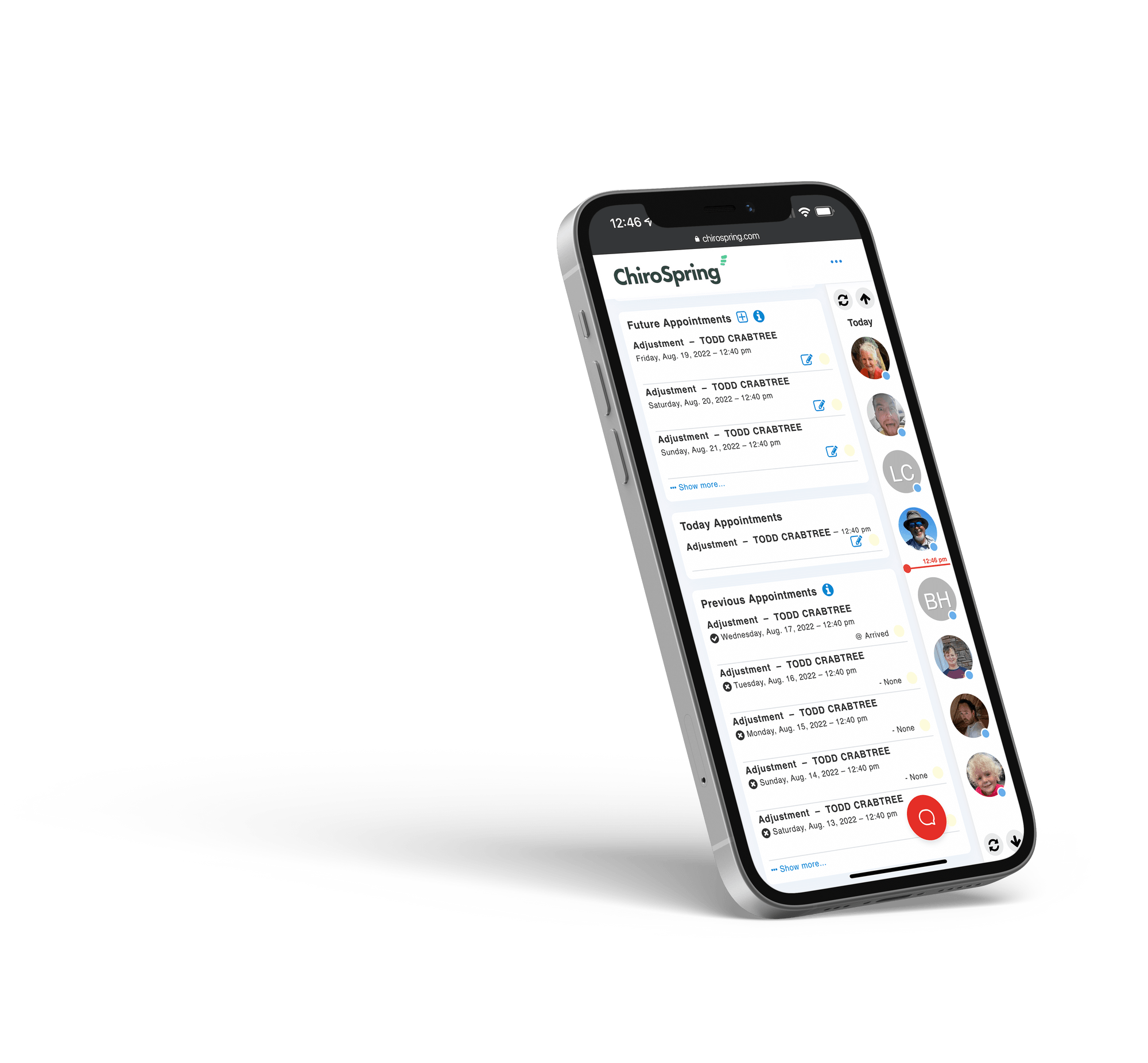 Chiropractic Online Patient Scheduling | ChiroSpring