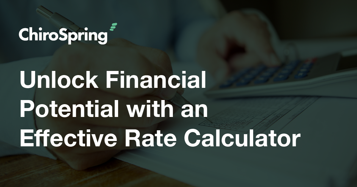 How an Effective Rate Calculator Benefits Your Practice