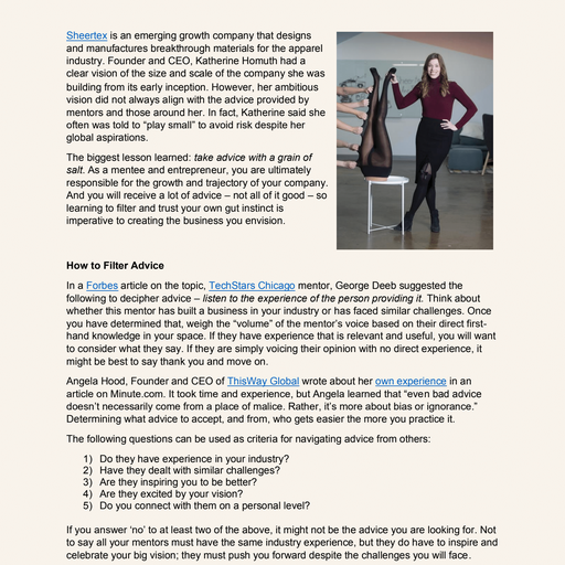 MindFrame Connect - Principles of Menteeship Resources