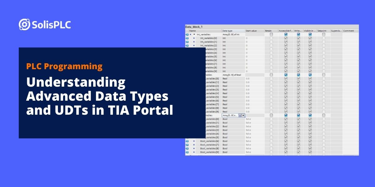 Understanding Advanced Data Types and UDTs in Siemens TIA Portal