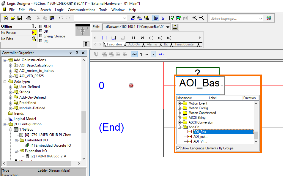 Introduction to Add-On Instructions or AOIs