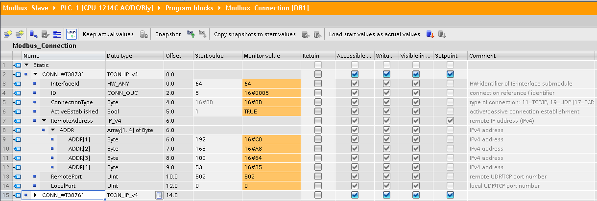 Configuring a High Availability S7-1200 Modbus Cyclic Data Exchange