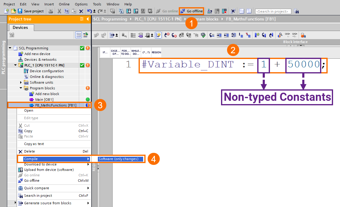 Constant Value Calculation (Typed and Non-Typed) in SCL