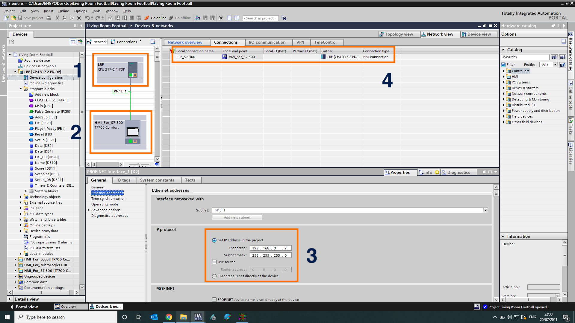 Connecting an S7 Siemens PLC to a Touch HMI and Configuring PLC Tags ...