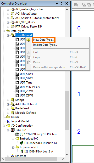 Data Structures and UDT in RSLogix 5000 PLC Programming