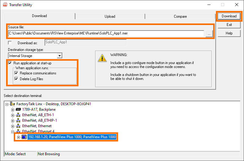 Getting Started in FactoryTalk View ME HMI Development
