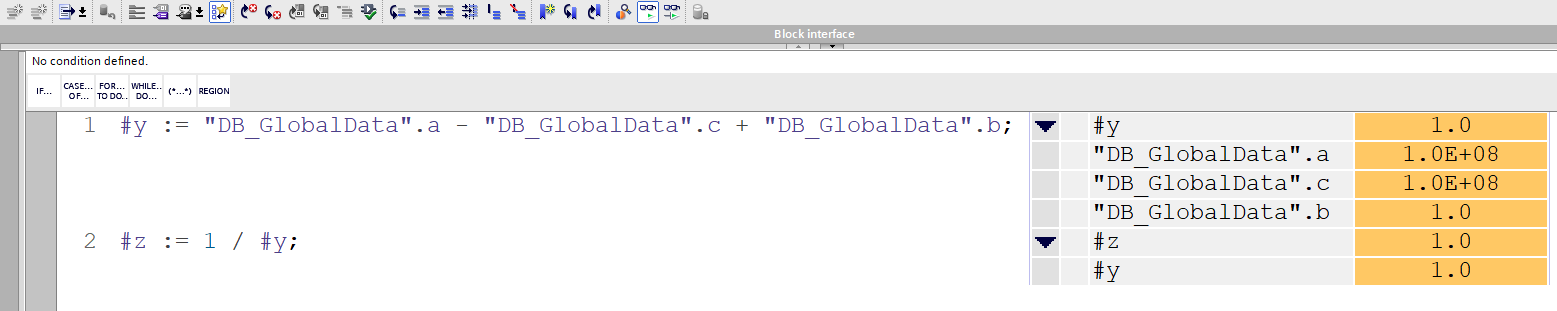 Floating-Point Value Calculation (REAL and LREAL) in SCL