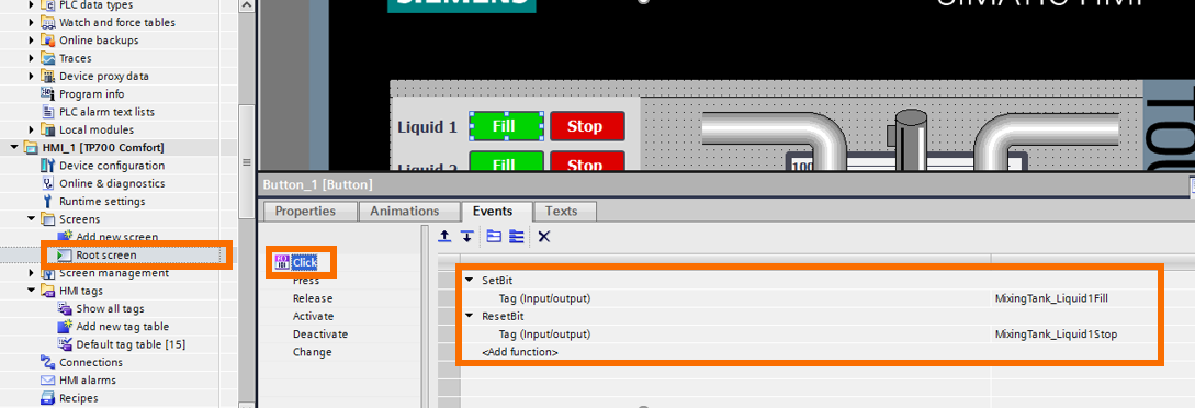 How to Create HMI Animations and Events in Siemens TIA Portal