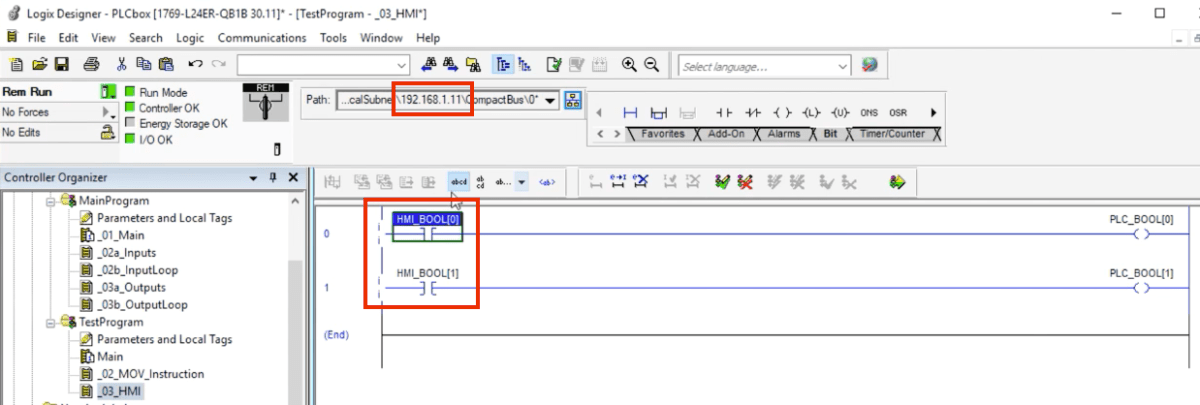 HMI / PLC Fundamentals - Linking Studio 5000 Tags to a PanelView Plus 1000 HMI Terminal Tutorial