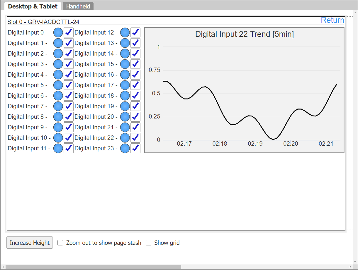 Opto 22 groov EPIC Learning Center groovView IO Status Programming