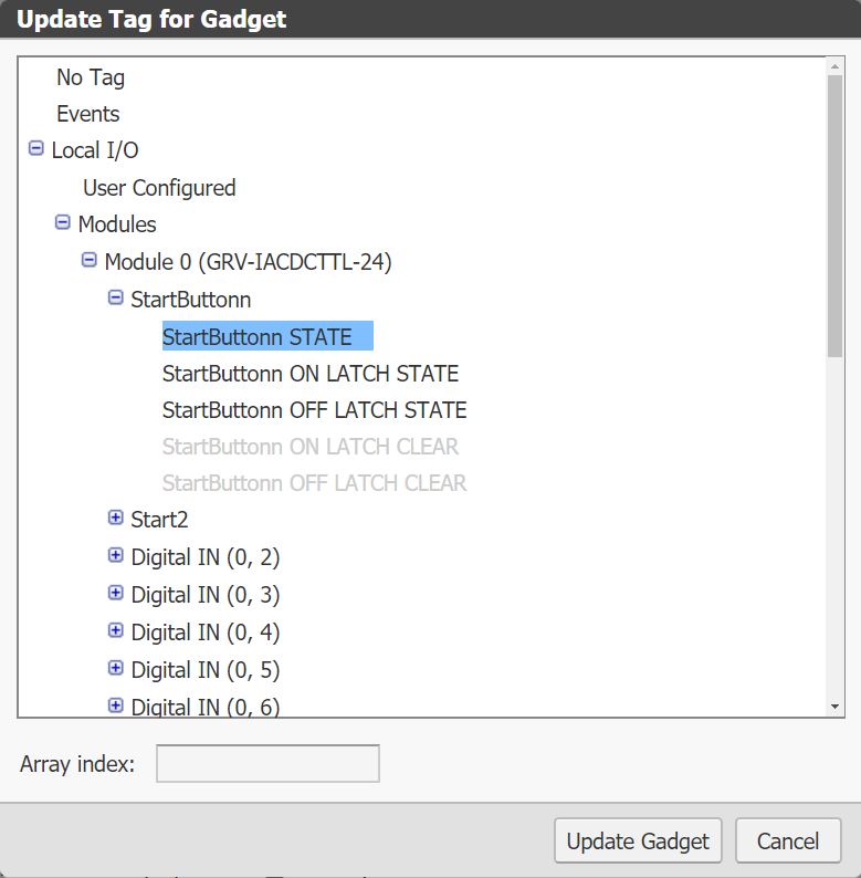 Opto 22 groov EPIC Learning Center groovView IO Status Programming