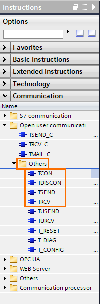 Open User Communication in Siemens TIA Portal