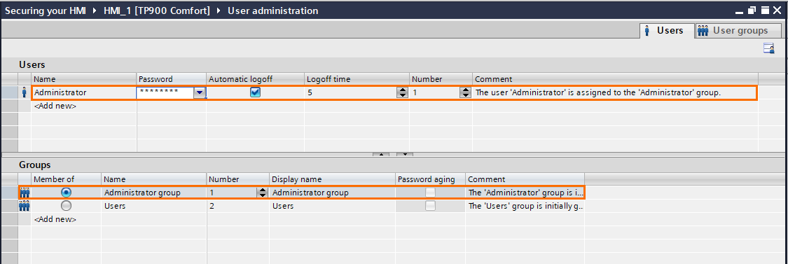 Securing your HMI in Siemens TIA Portal