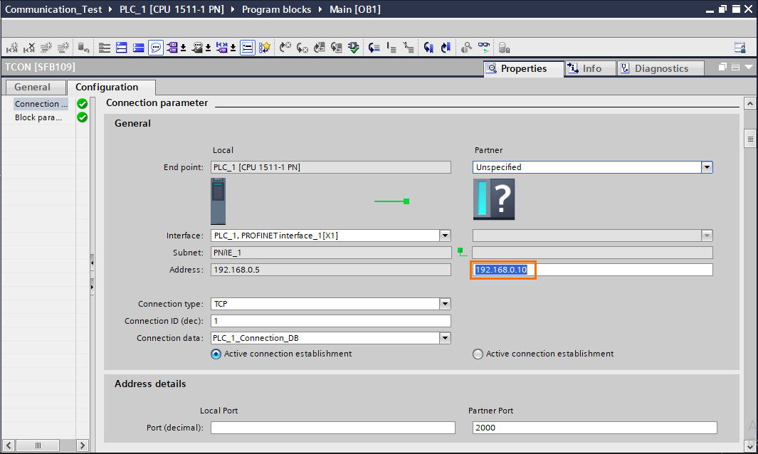Simulating TCP/IP Communications using PLCSim Advanced