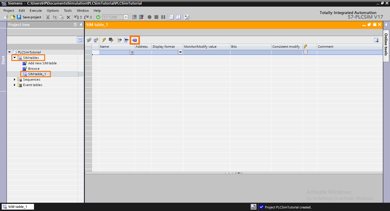 An Introduction to Basic Simulations with TIA Portal’s PLCSim