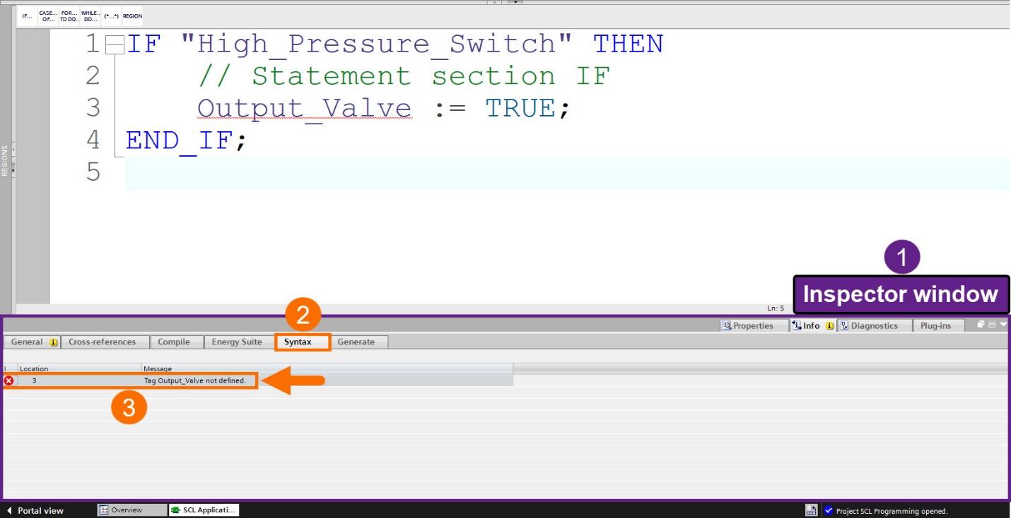 Understanding the SCL Programming Interface in TIA Portal