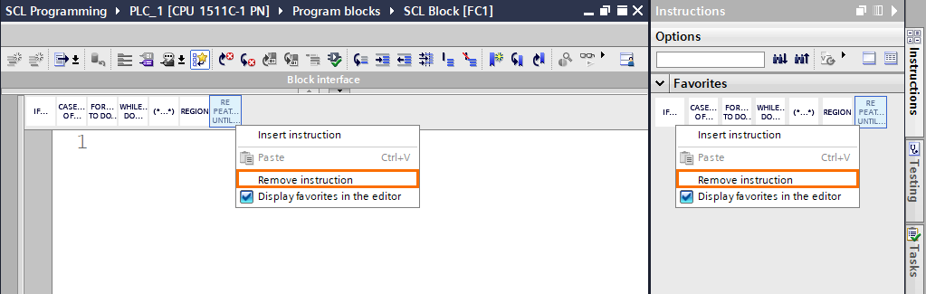 Using SCL Instructions in TIA Portal