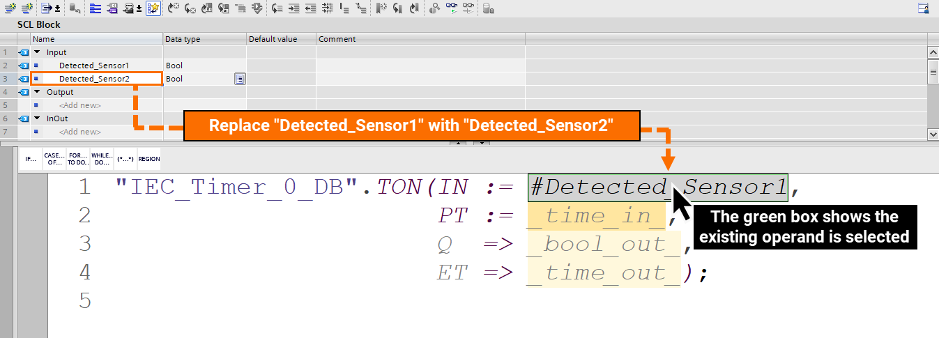 Using SCL Instructions in TIA Portal