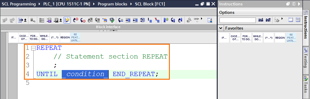 Using SCL Instructions in TIA Portal