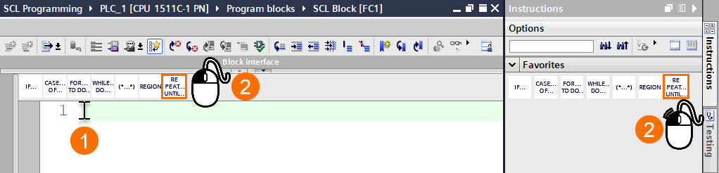Using SCL Instructions in TIA Portal