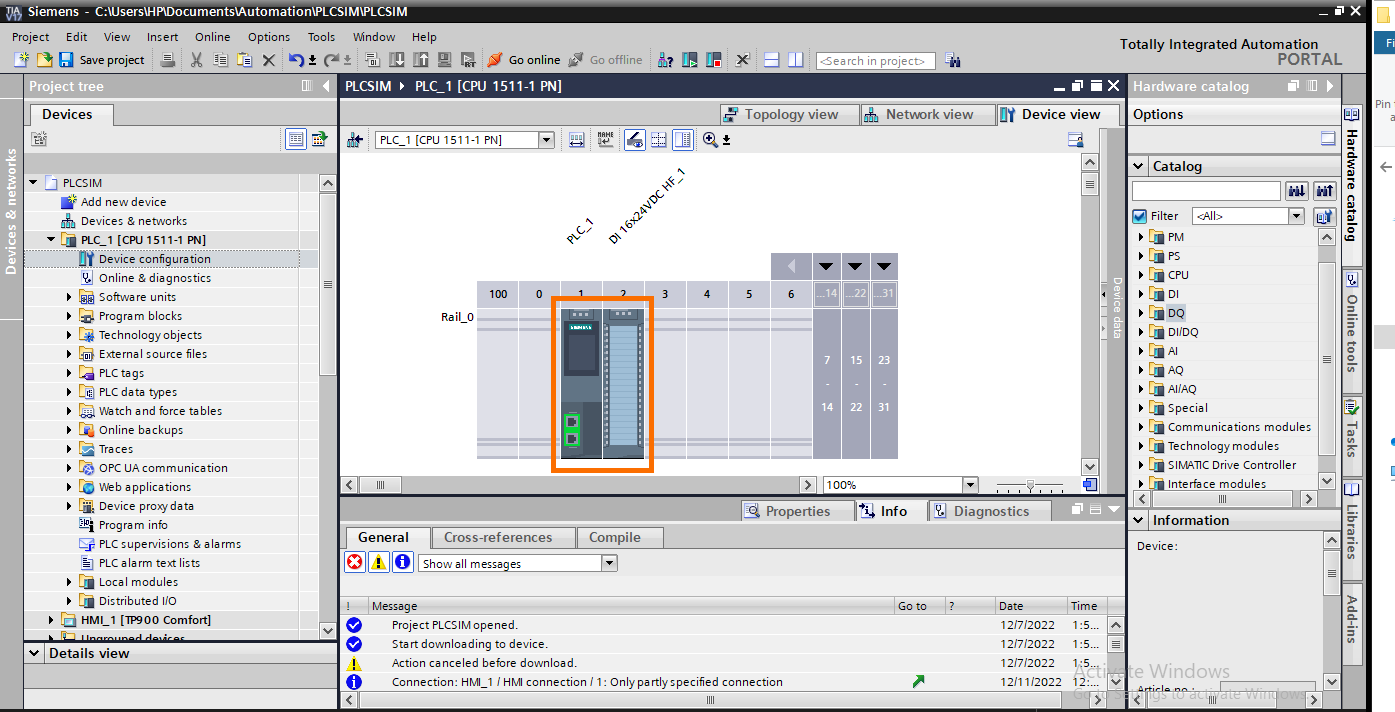 Using Event Tables and Simulating your HMI with PLCSim