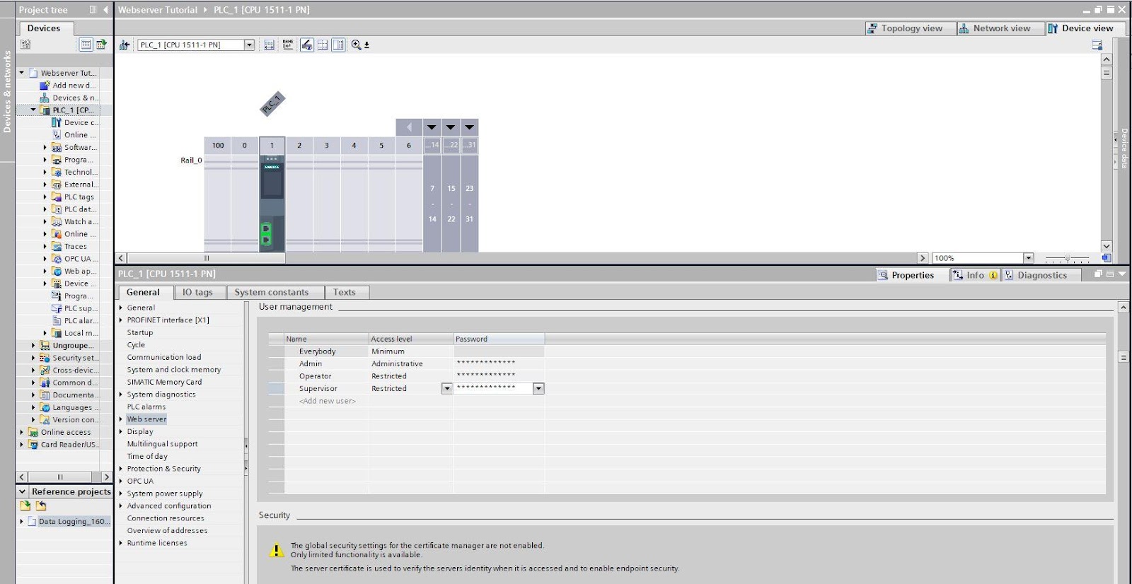 Siemens PLC Web Server for S71500 in TIA Portal – Accessing your PLC ...