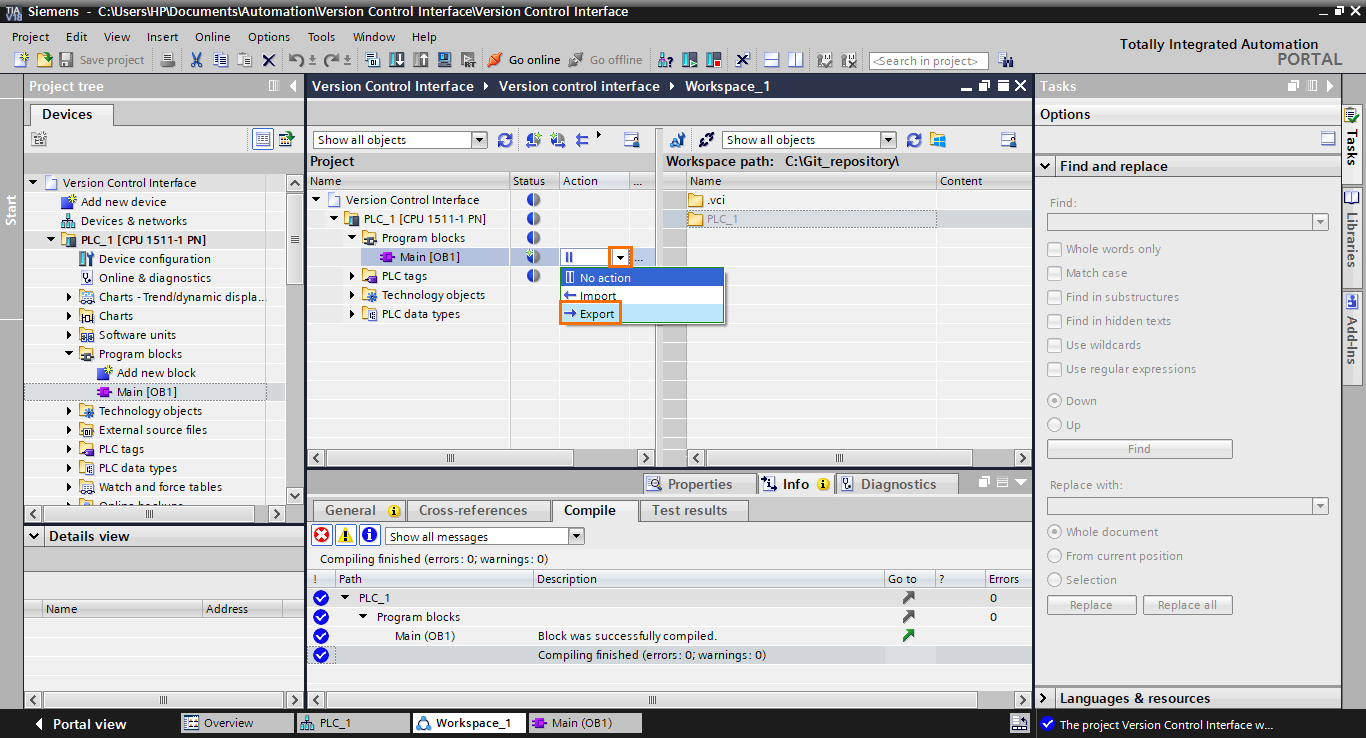 An Introduction to TIA Portal’s Version Control Interface Using Git and ...