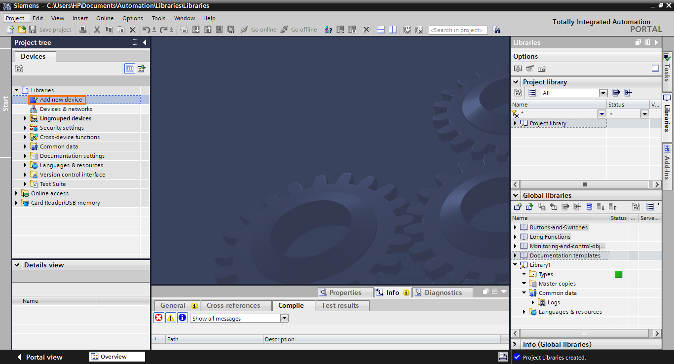 Working with Libraries in Siemens TIA Portal - PLC Programming