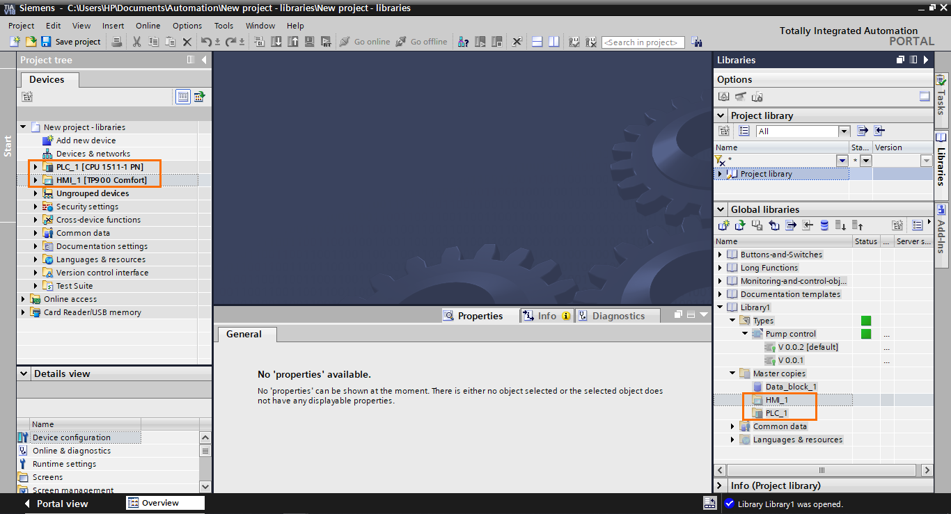 Working with Libraries in Siemens TIA Portal - PLC Programming