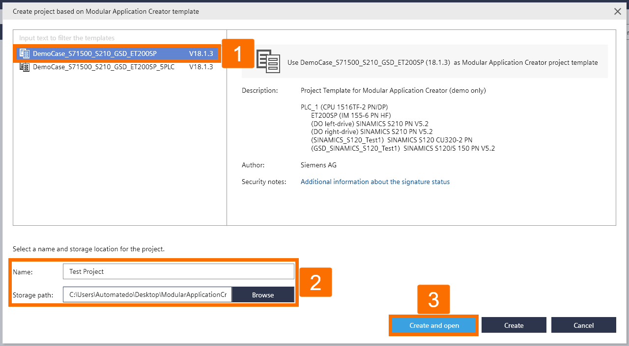 Automated Creation of TIA Portal Projects for Complex Machine Setups
