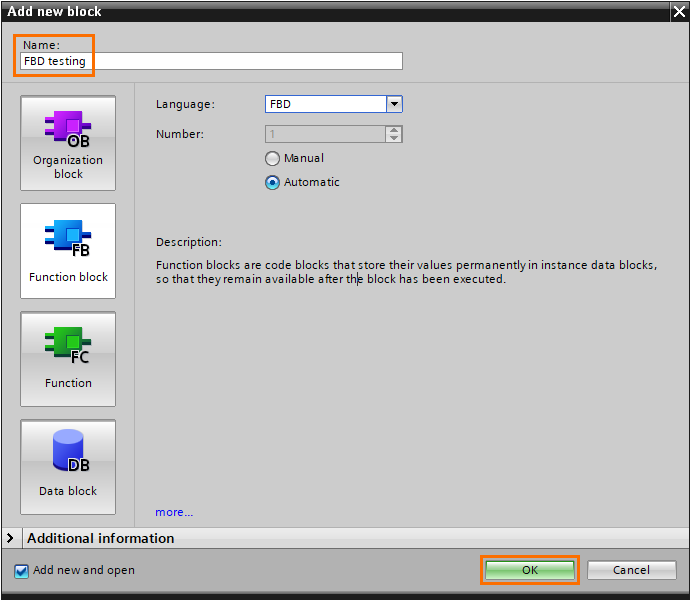 An Introduction to the Function Block Diagram (FBD) Language in TIA Portal
