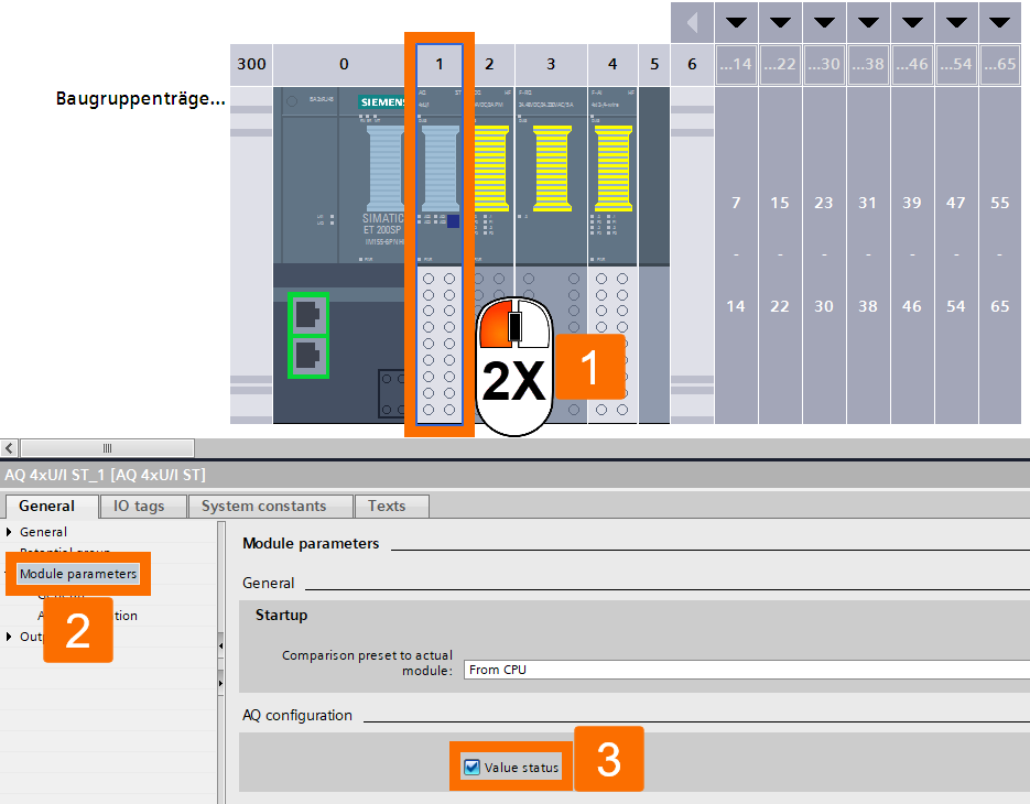 Generating Analog Output Signal for Fail-Safe System in Siemens TIA Portal