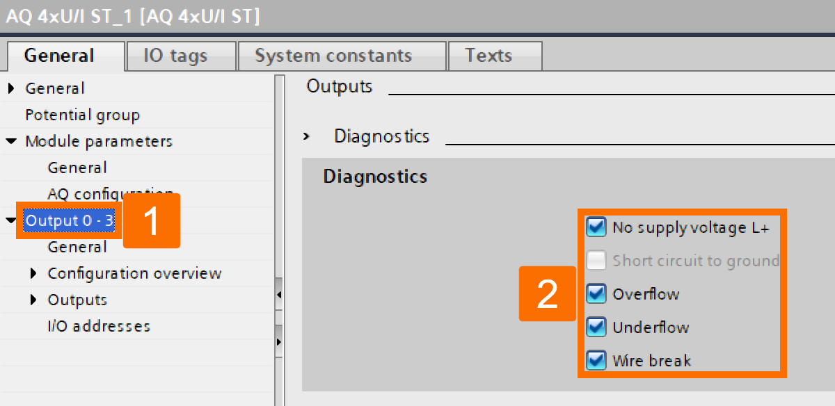 Generating Analog Output Signal for Fail-Safe System in Siemens TIA Portal