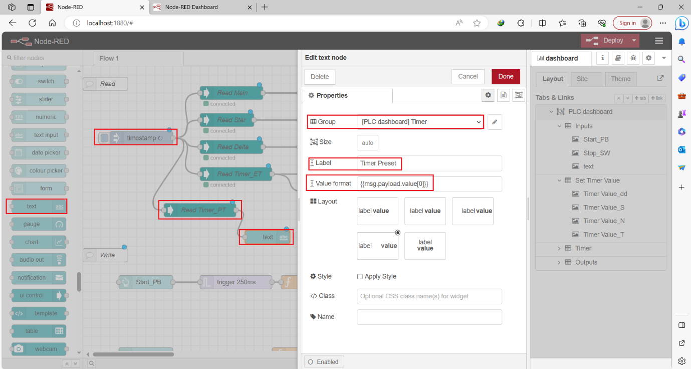 Siemens TIA Portal PLC Dashboard using Node-RED: A Step-by-Step Tutorial