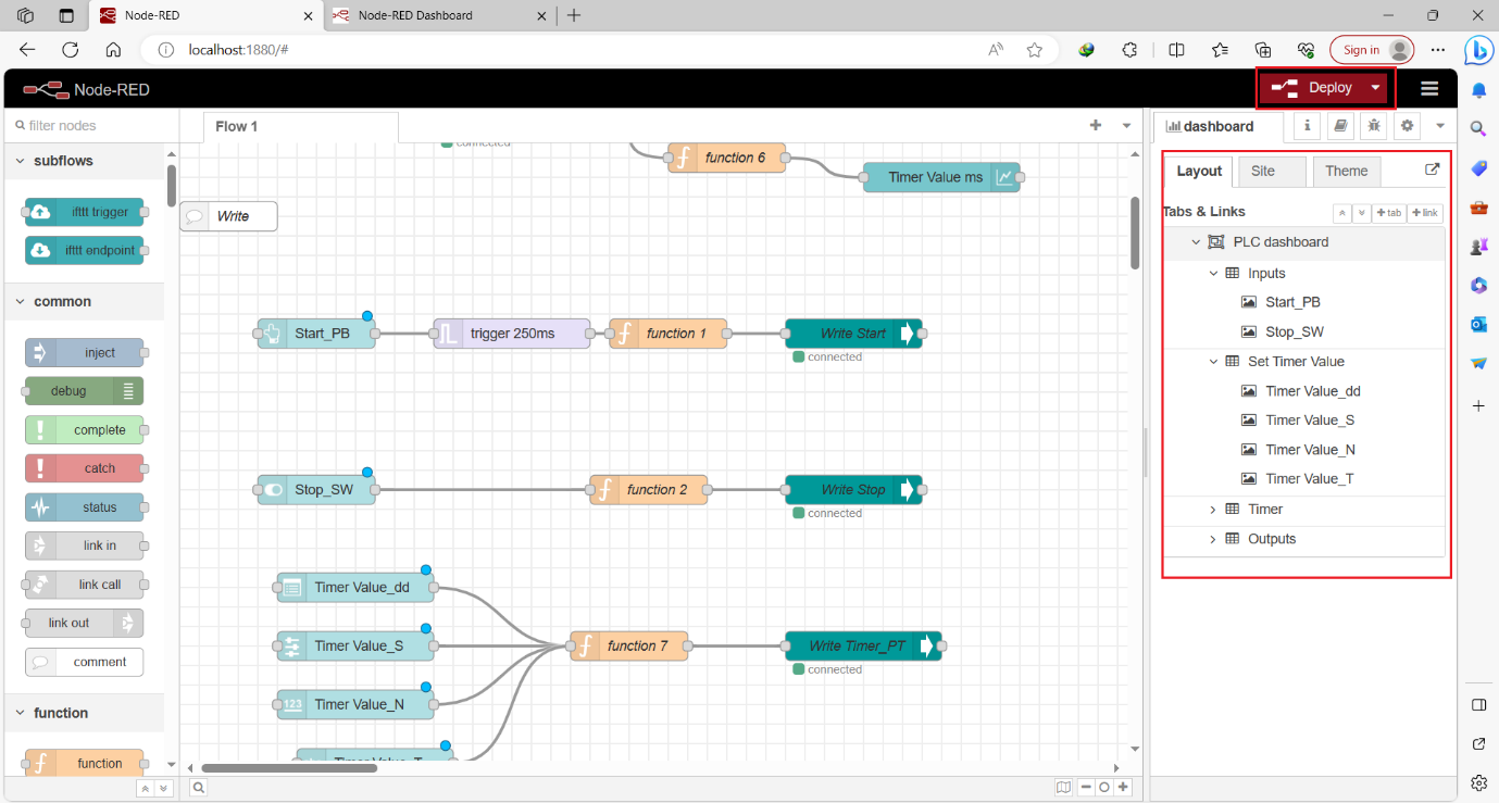 Siemens TIA Portal PLC Dashboard using Node-RED: A Step-by-Step Tutorial