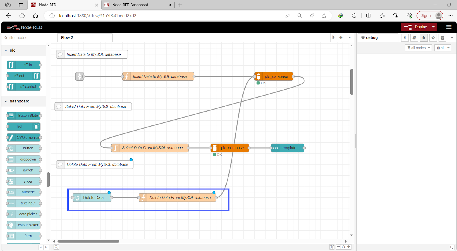 Storing PLC Data in a Database and Excel Sheets Using Node-RED