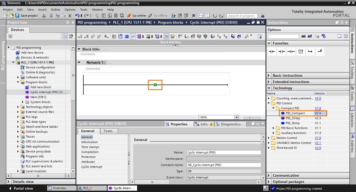 An Introduction to PID Programming in Siemens TIA Portal An Introduction to PID Programming in Siemens TIA Portal