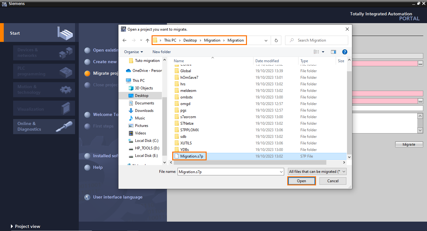 Siemens S7-300 to S7-1500 PLC migration using SIMATIC Manager and TIA Portal