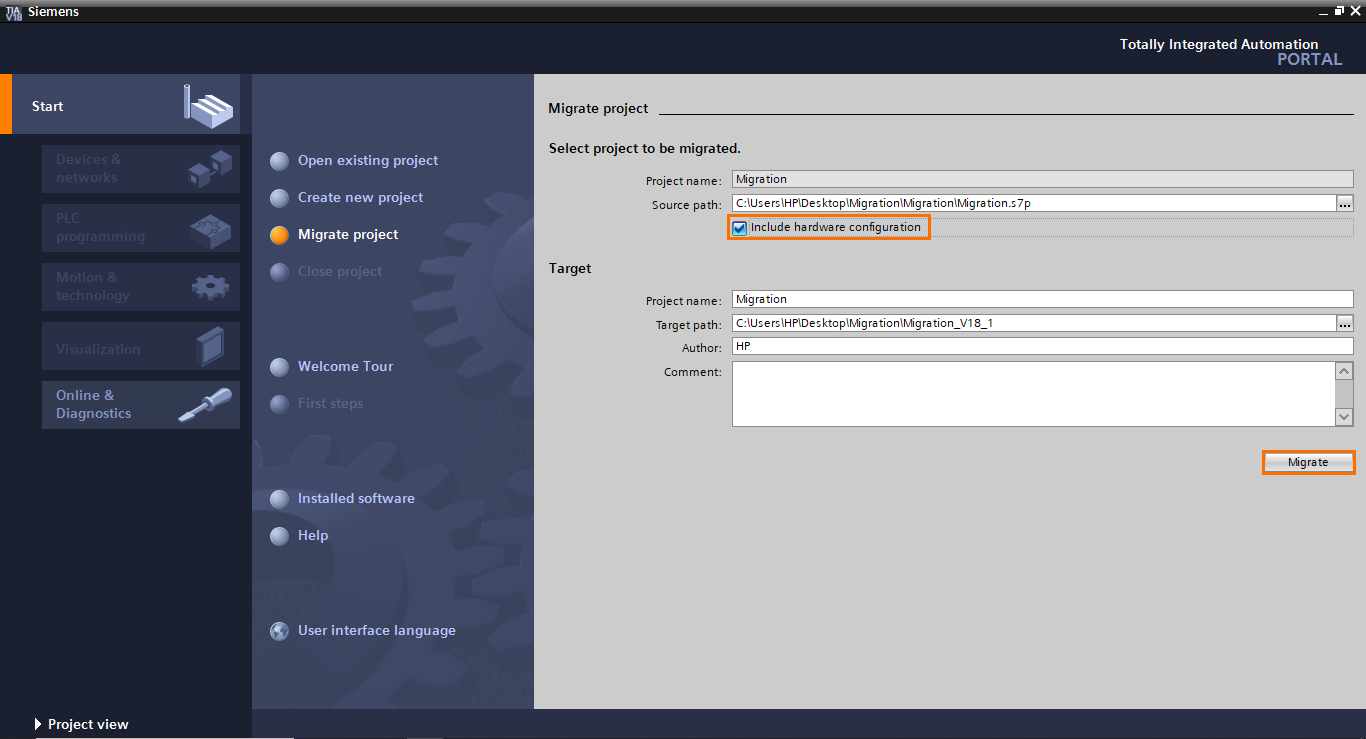 Siemens S7-300 to S7-1500 PLC migration using SIMATIC Manager and TIA ...