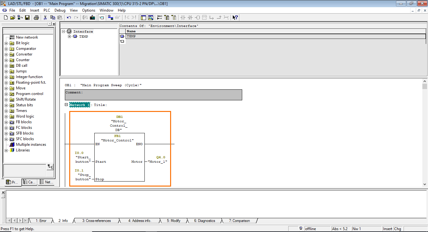 Siemens S7-300 to S7-1500 PLC migration using SIMATIC Manager and TIA Portal